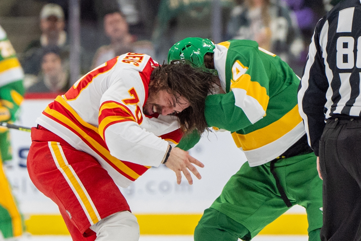 Our top hockey fights of the 2024-25 NHL season, so far