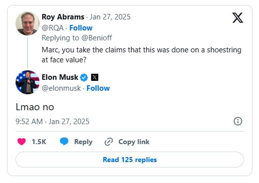 Elon Musk makes fun of DeepSeek AI as he is not satisfied with OpenAI's strong competitor
