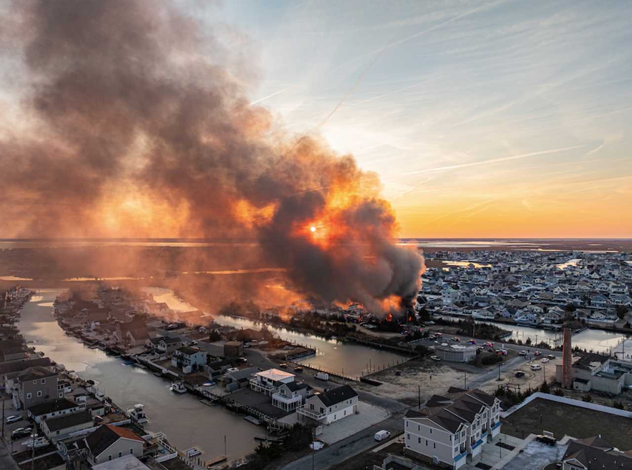Little Egg Harbor Muffler Shop Fire Sends Thick Smoke Over Ocean County ...