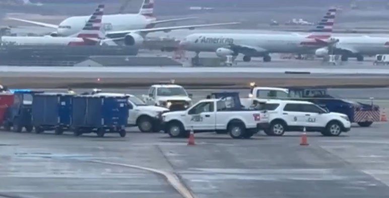 Airline worker struck dead by moving airport ramp