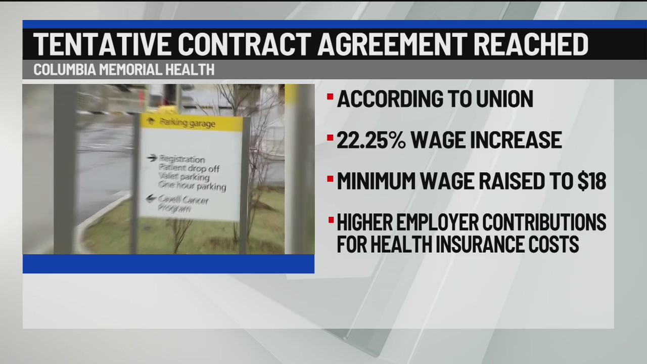 Tentative contract agreement reached at Columbia Memorial Health