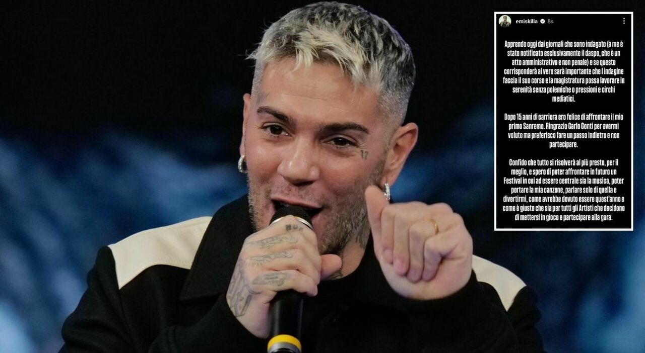 Emis Killa rinuncia a Sanremo: «Apprendo dai giornali che sono indagato ...