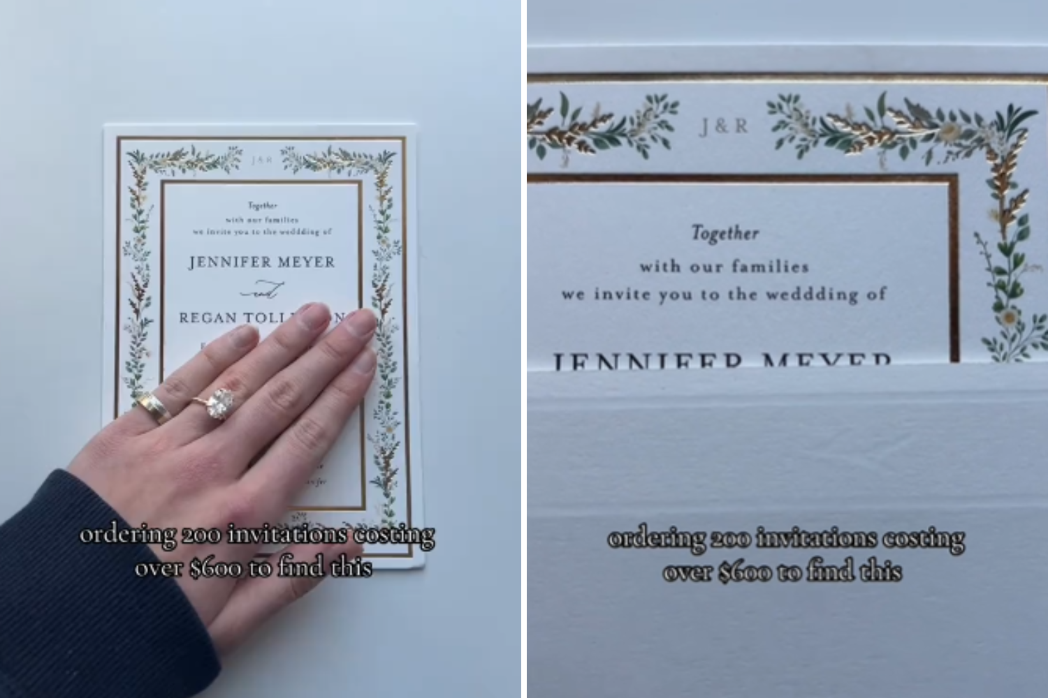 Bride Spends $600 on Wedding Invites, Then Notices the Mistake: 'Meltdown'