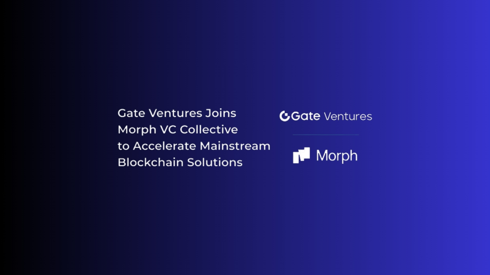 Gate Ventures Expands Blockchain Horizon with Morph VC Partnership