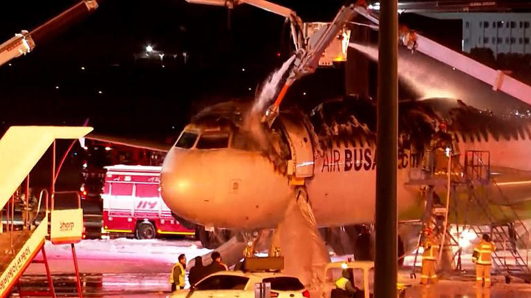 Air Busan plane catches fire at South Korean airport, all 176 evacuated ...