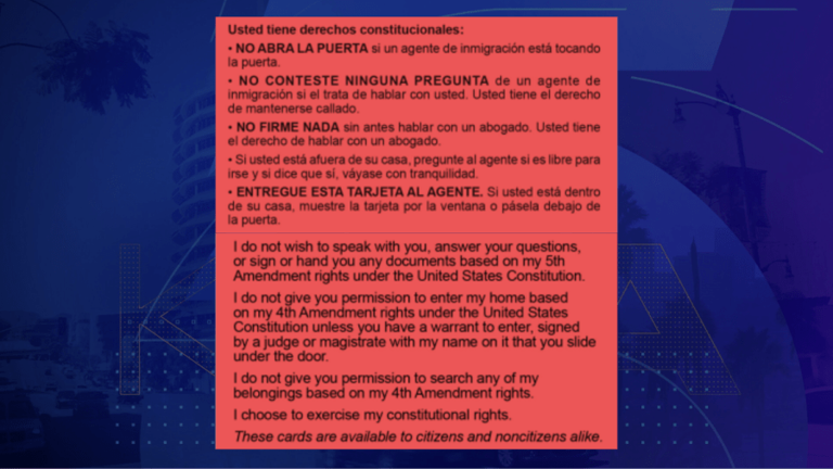 LA schools distributing ‘Know Your Rights’ cards to immigrant families