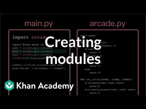 Creating modules | Intro to CS - Python | Khan Academy