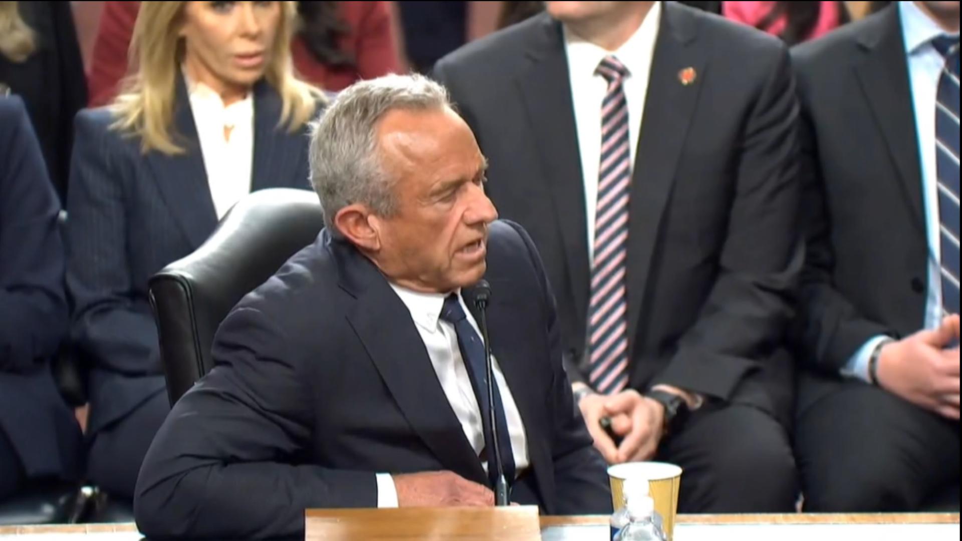 Georgia Sen. Raphael Warnock contentious exchange with RFK Jr. | Full ...