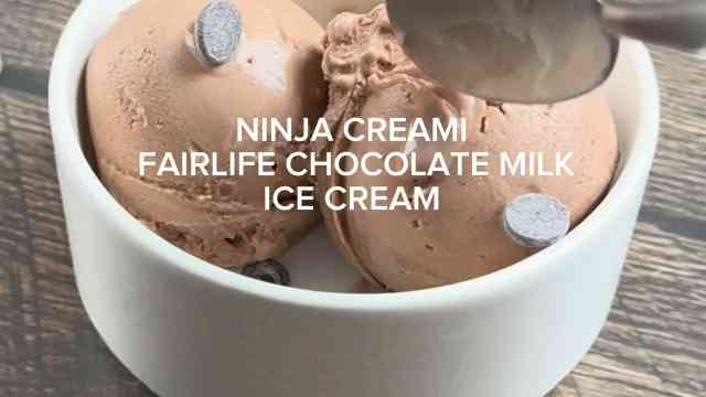Ninja Creami Fairlife Chocolate Milk Ice Cream