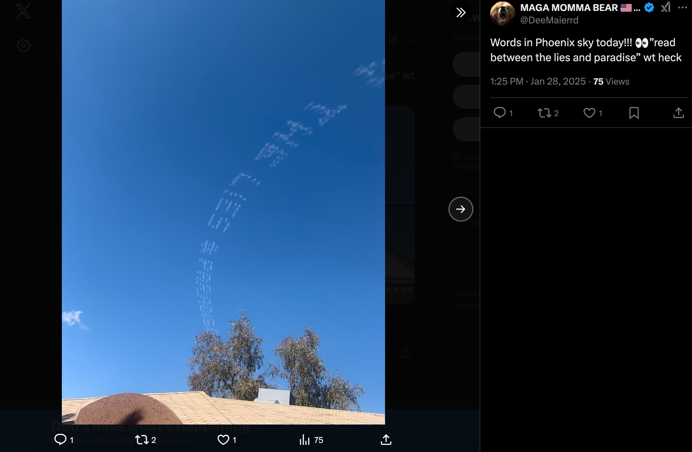 This new TV show wrote 'conspiracy' messages in metro Phoenix skies ...