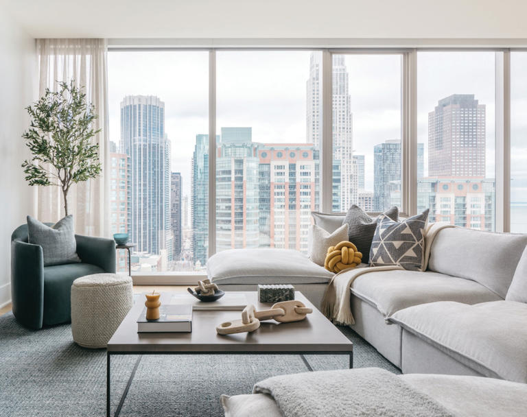 Outline Interiors Transforms A Chicago High-Rise Condo Into A Chic ...