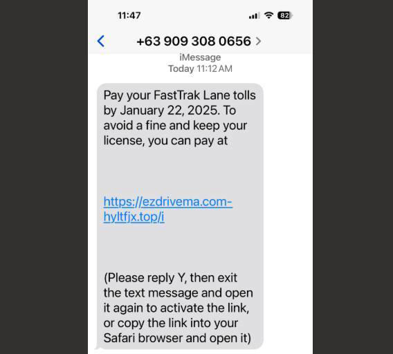 CDOT warns of Express Lane toll scam