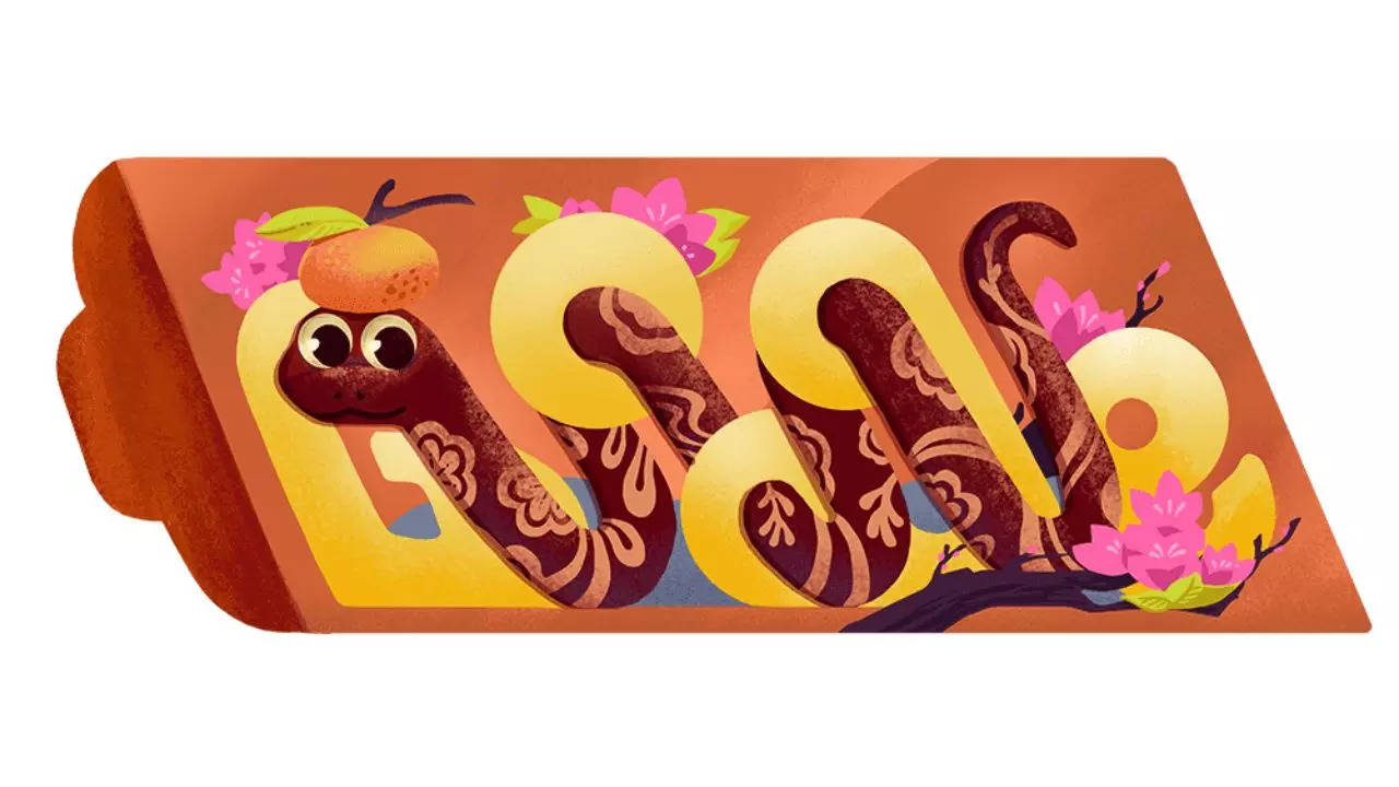 Google doodle unveils classic snake game to mark the Lunar new year