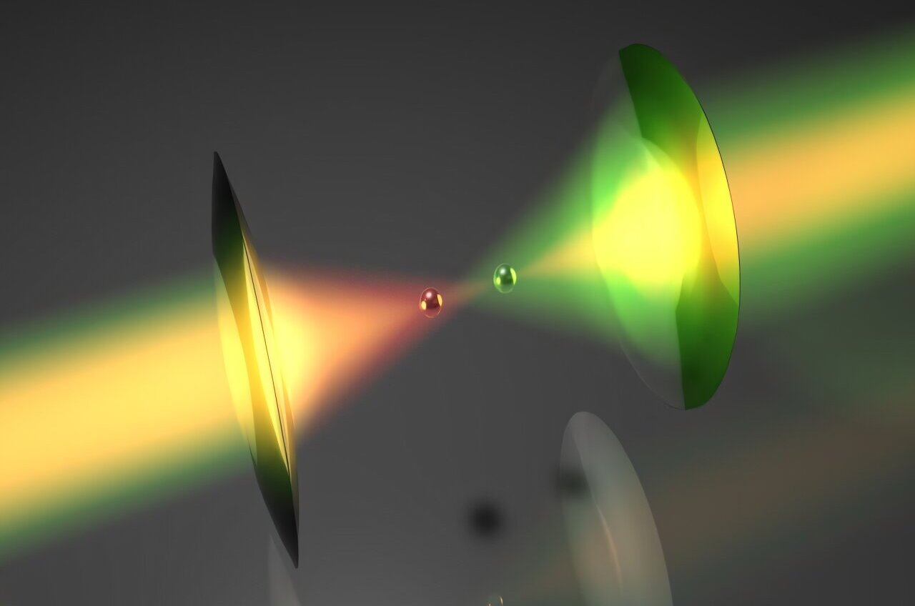 Optical levitation traps nanospheres, revealing quantum-classical crossover