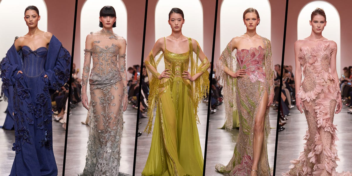 Elie Saab Brought an Impressionist Portrait to Life