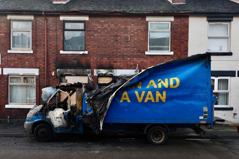 Arsonists blamed as fireball van leaves residents 'screaming'