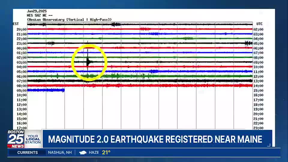 Did you feel it? 2nd earthquake this week detected off coast of New England