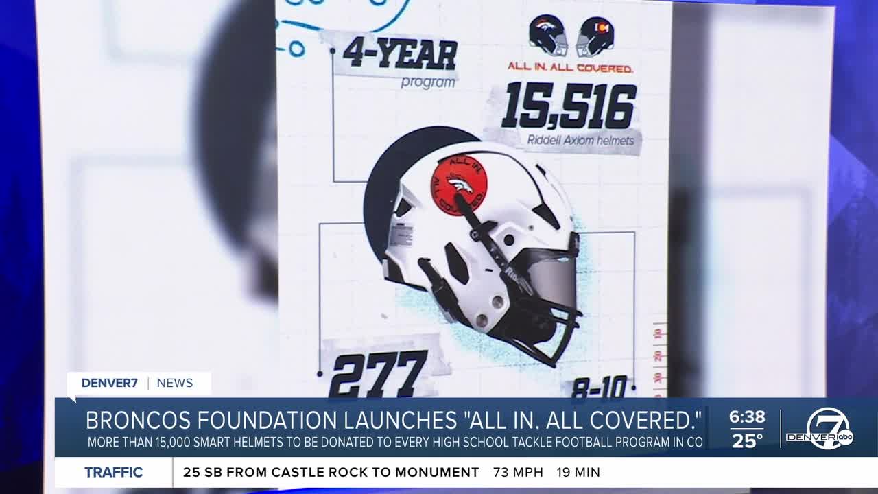 Denver Broncos Foundation to donate top-of-the-line football helmets to ...