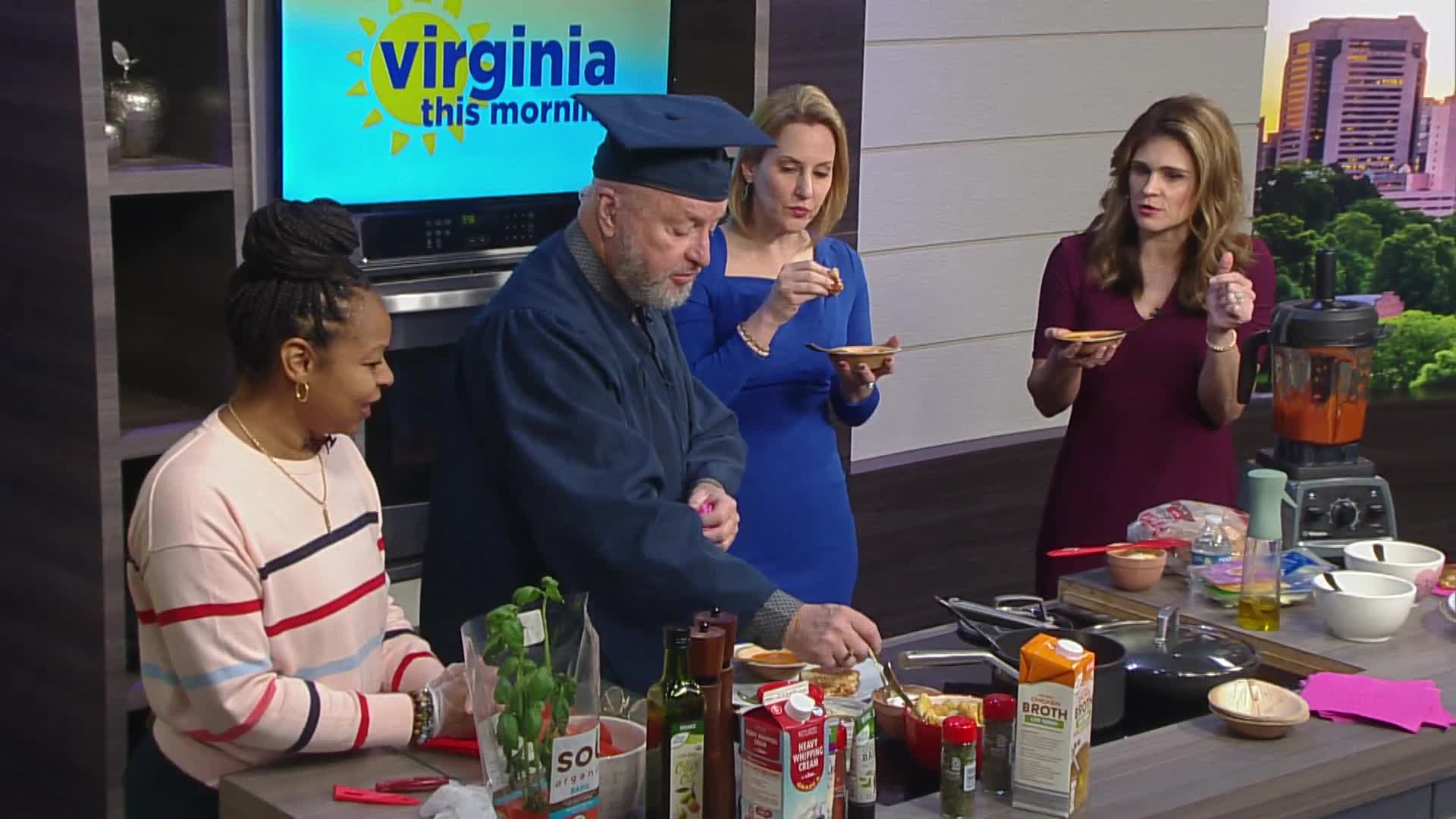 Tomato Basil Soup and Grilled Cheese (2)