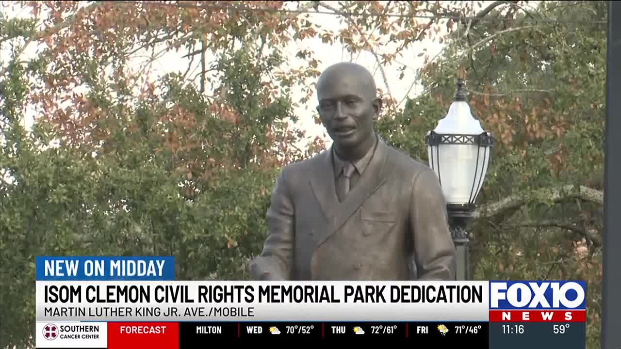 Ribbon cutting ceremony held for a new park dedicated to civil rights ...