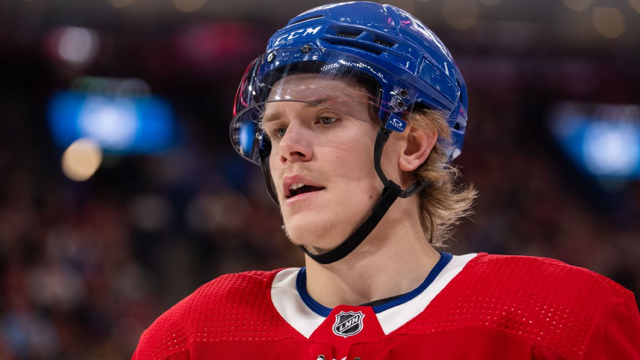 Canadiens' Kaiden Guhle (lacerated quadricep) out indefinitely