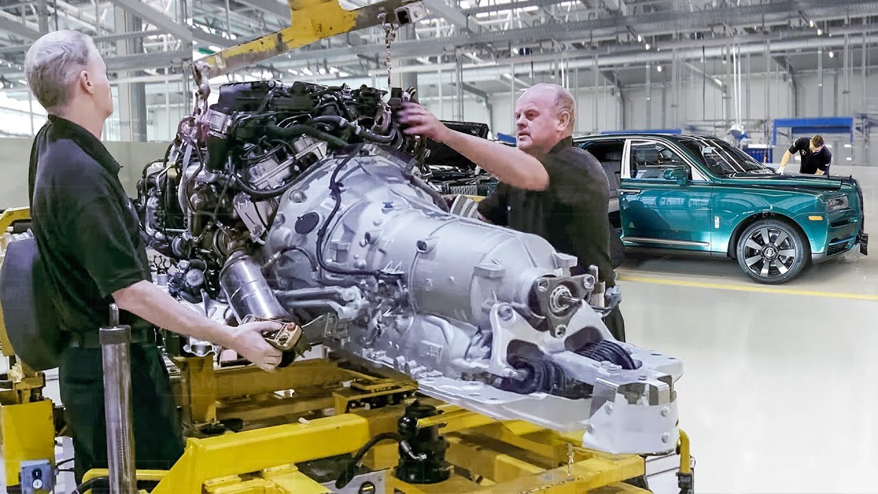 Building Rolls-Royce's massive V12 engine by hand