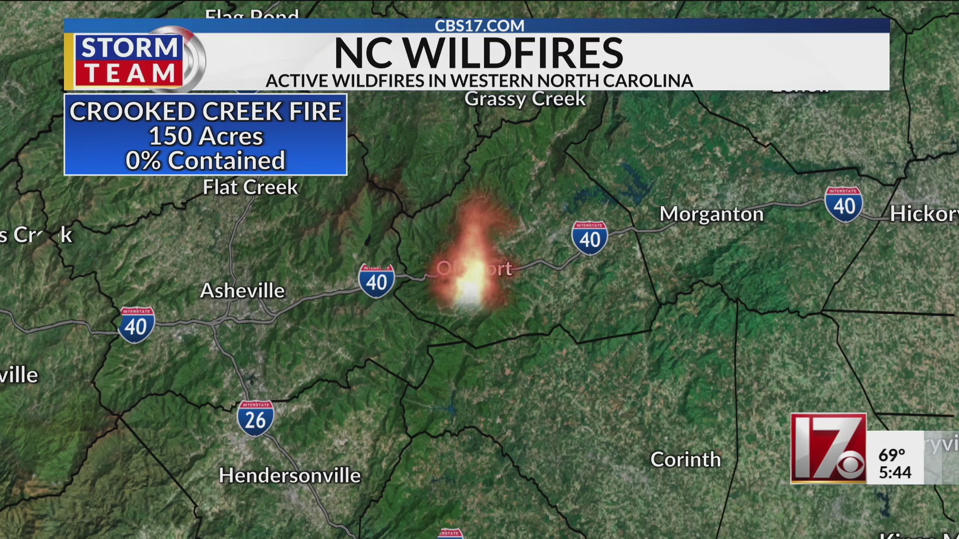 Wildfires in western North Carolina