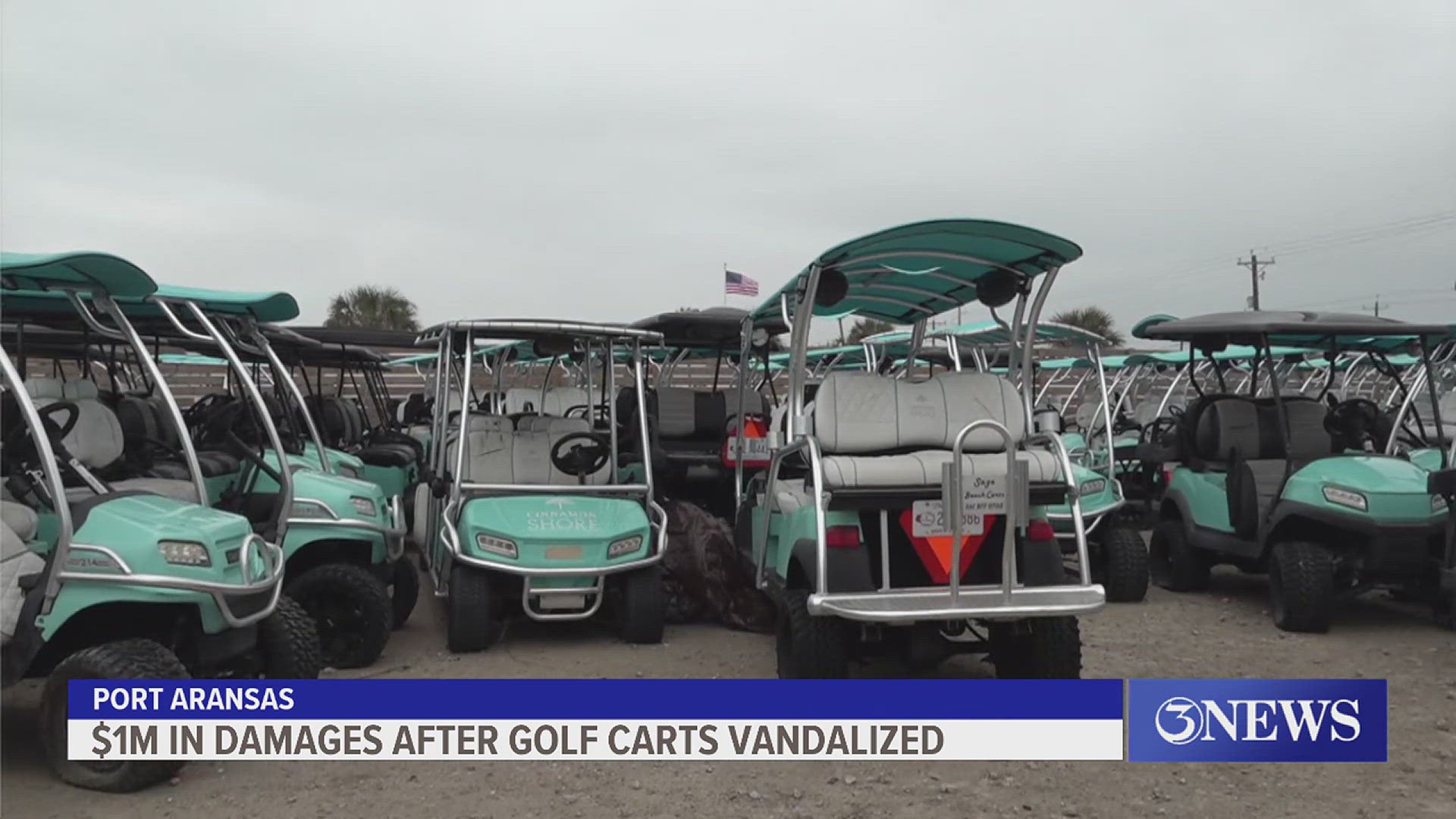 Port Aransas: Nearly 200 golf carts damaged by vandalism