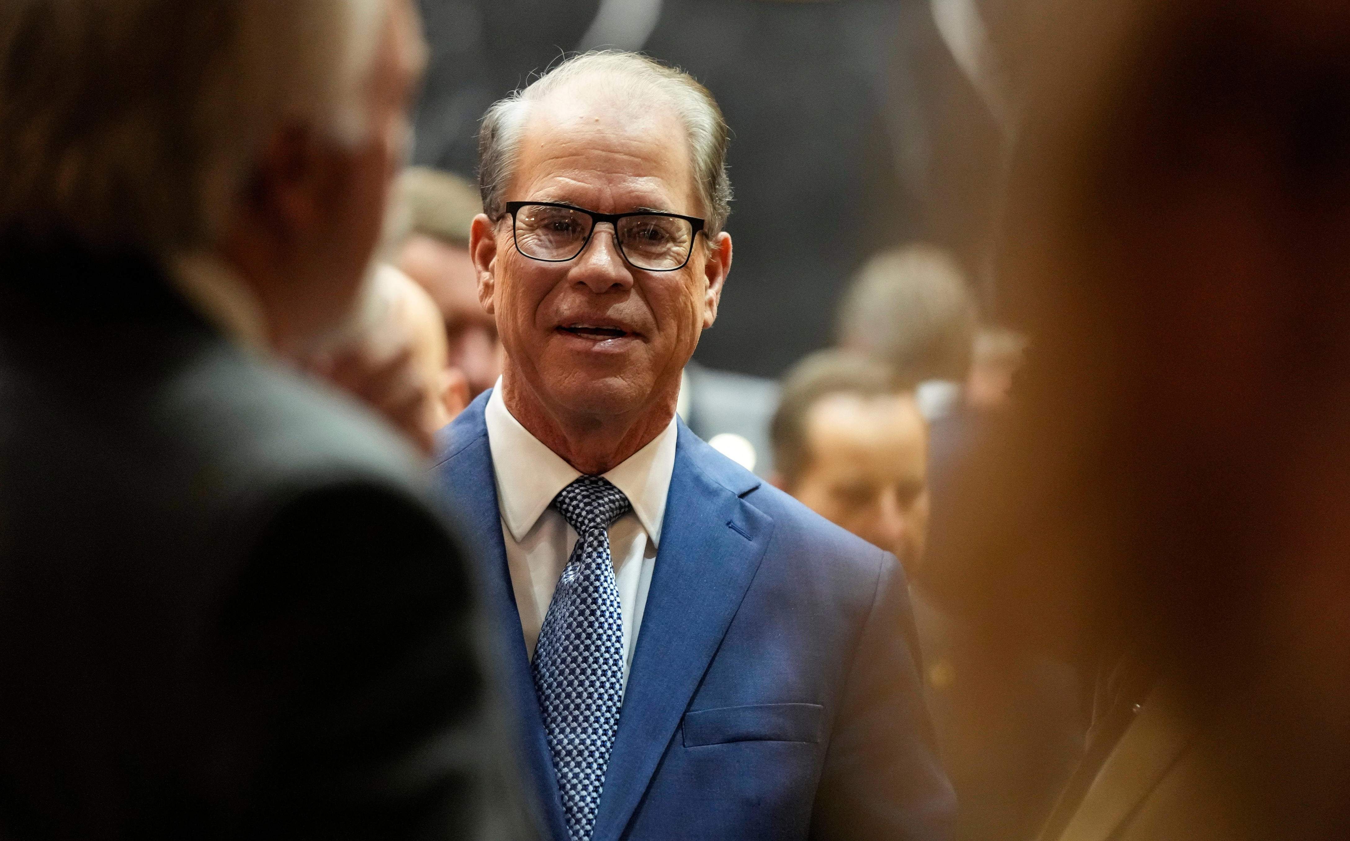 Gov. Mike Braun endorses the next GOP chair. Here's who he chose