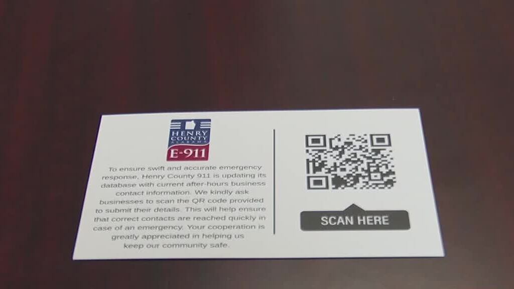 Henry County E-911 launches safety QR code