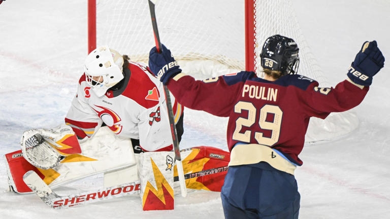 Poulin scores hat trick, lifts PWHL-leading Victoire to win over Charge