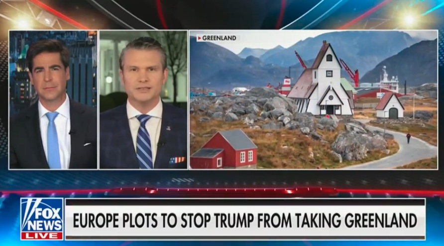 Fox News Chyron Reads ‘Europe Plots To Stop Trump From Taking Greenland ...