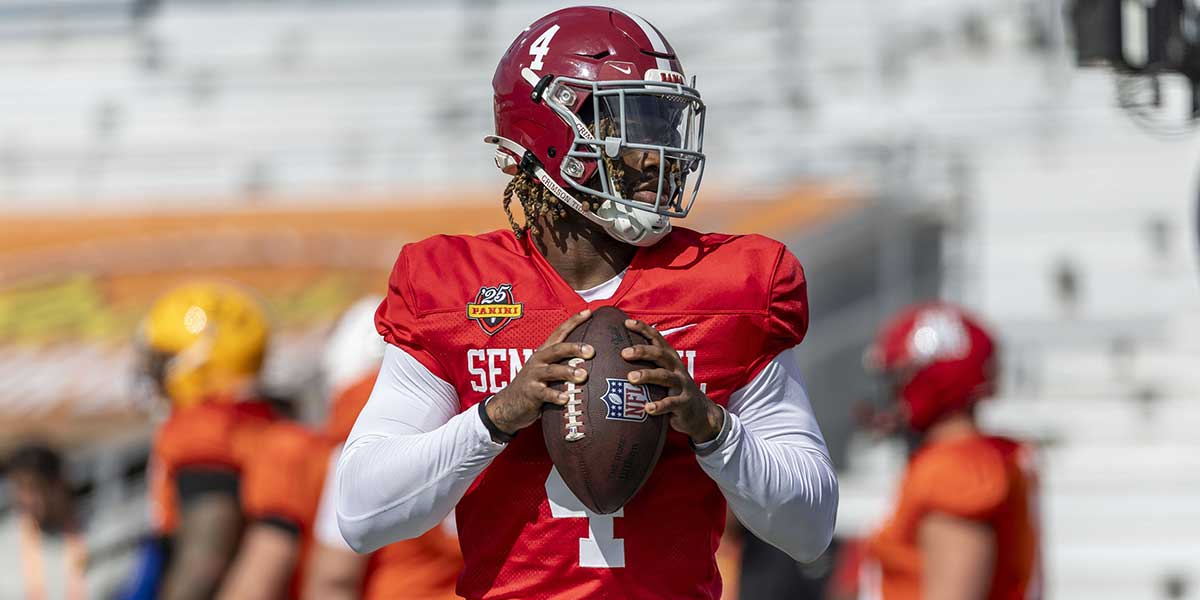 Alabama’s Jalen Milroe edged out Dillon Gabriel for fastest Senior Bowl ...