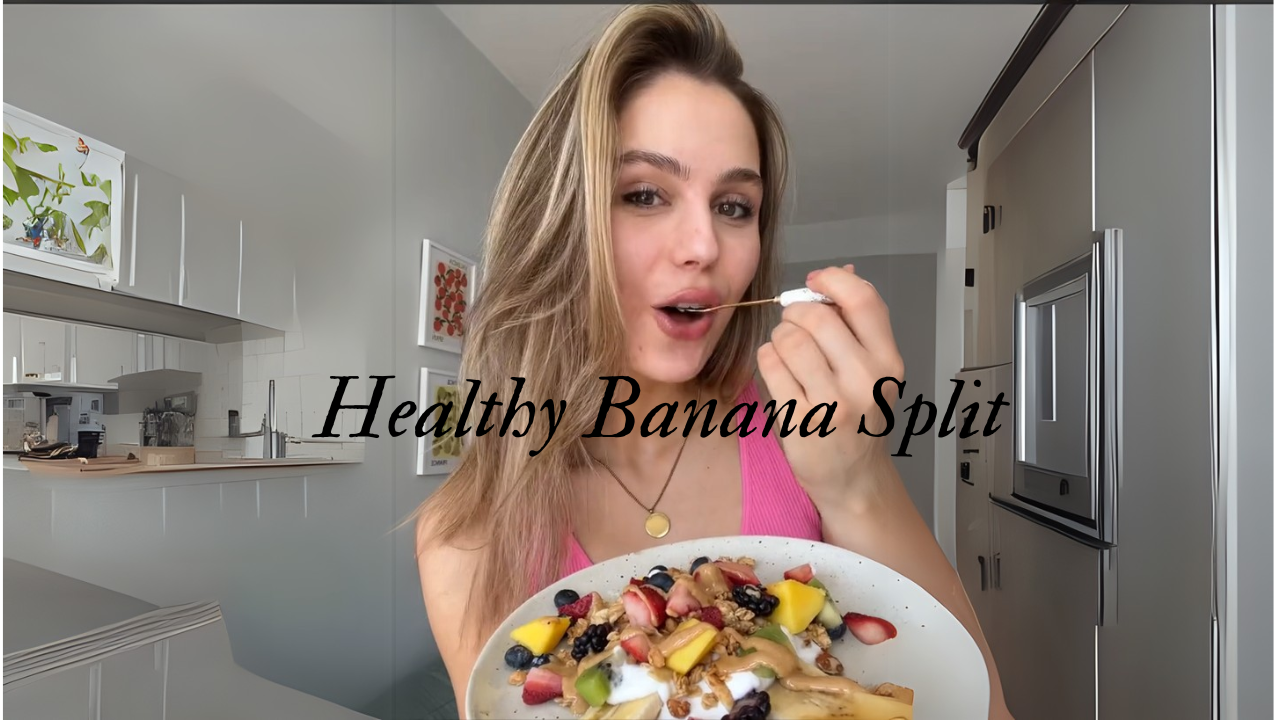 Healthy Banana Split: Quick and Nutritious Breakfast or Dessert!