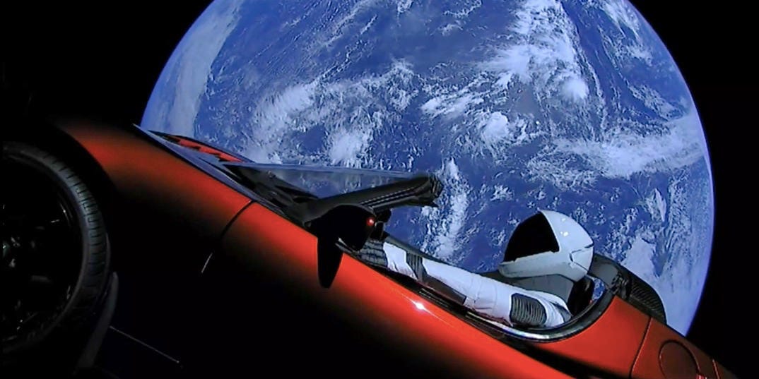Elon Musk's Tesla Is Still Floating in Space After 7 Years