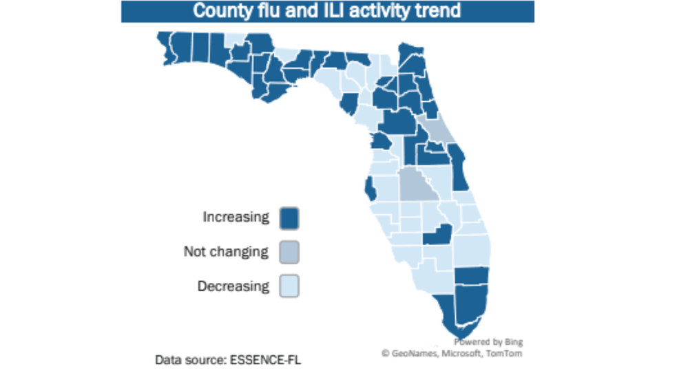 Flu cases rise in Northwest Florida as winter weather impacts spread
