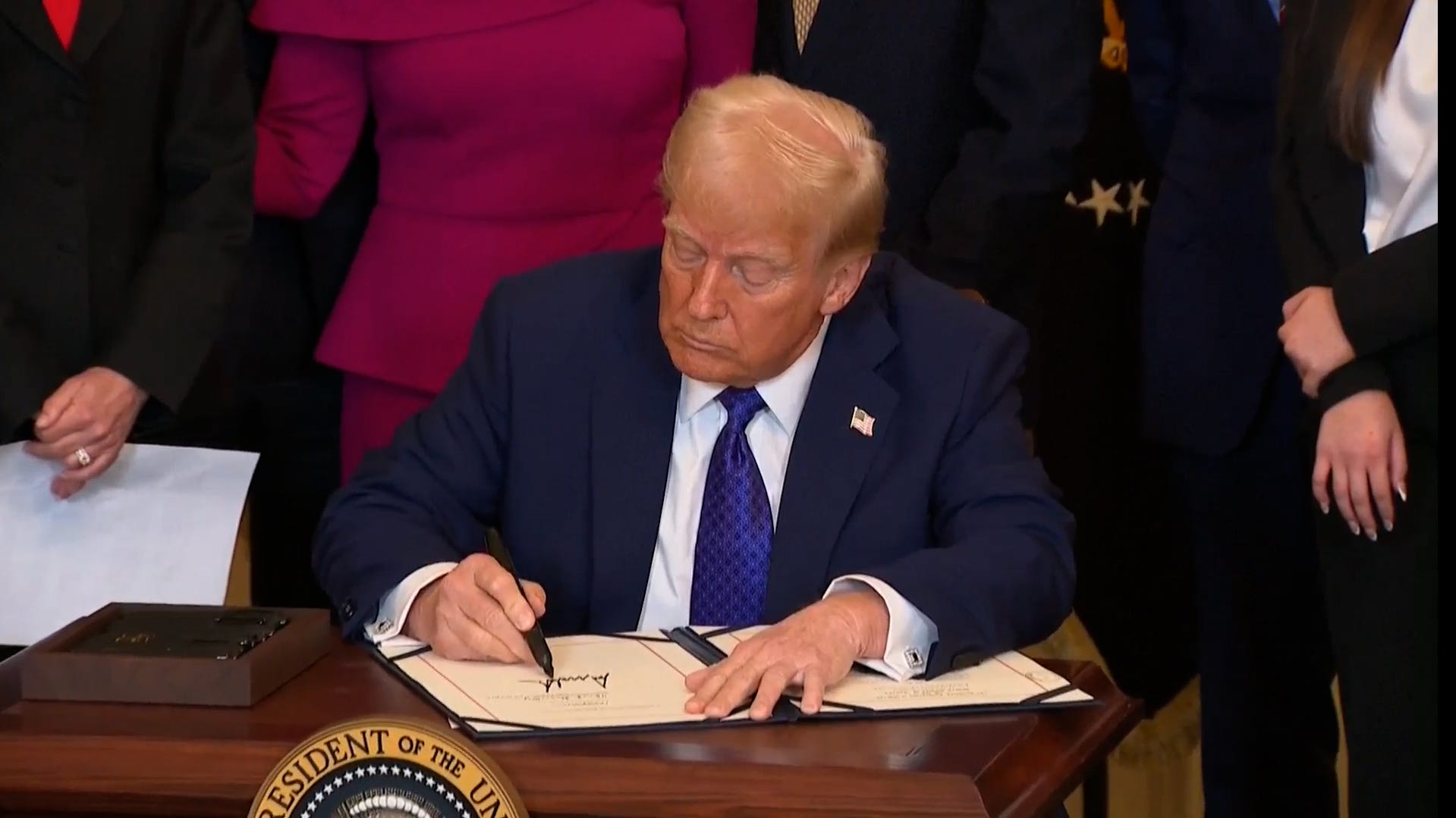 President Trump signs Laken Riley Act into law, the first law signed in ...