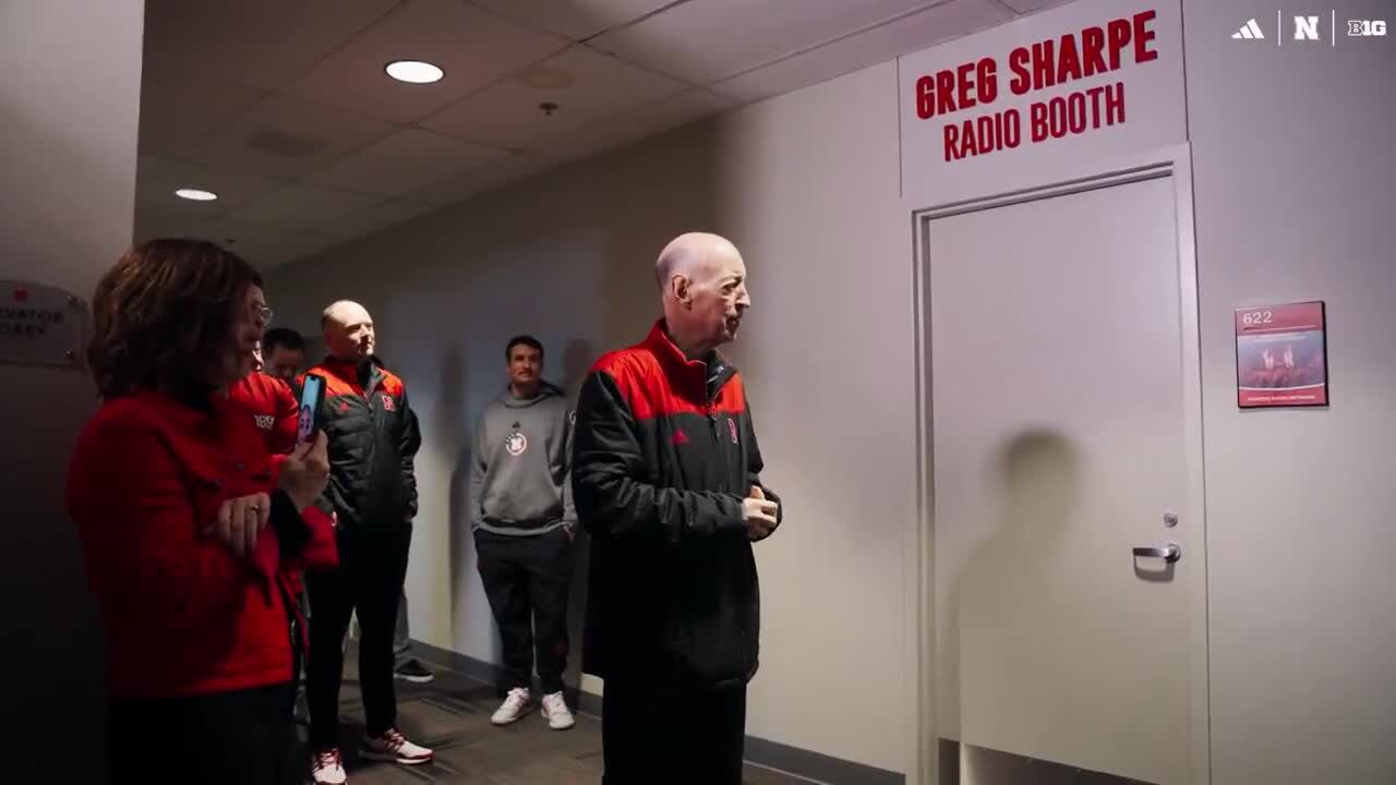 Nebraska honors Greg Sharpe with radio booth dedication at Memorial Stadium