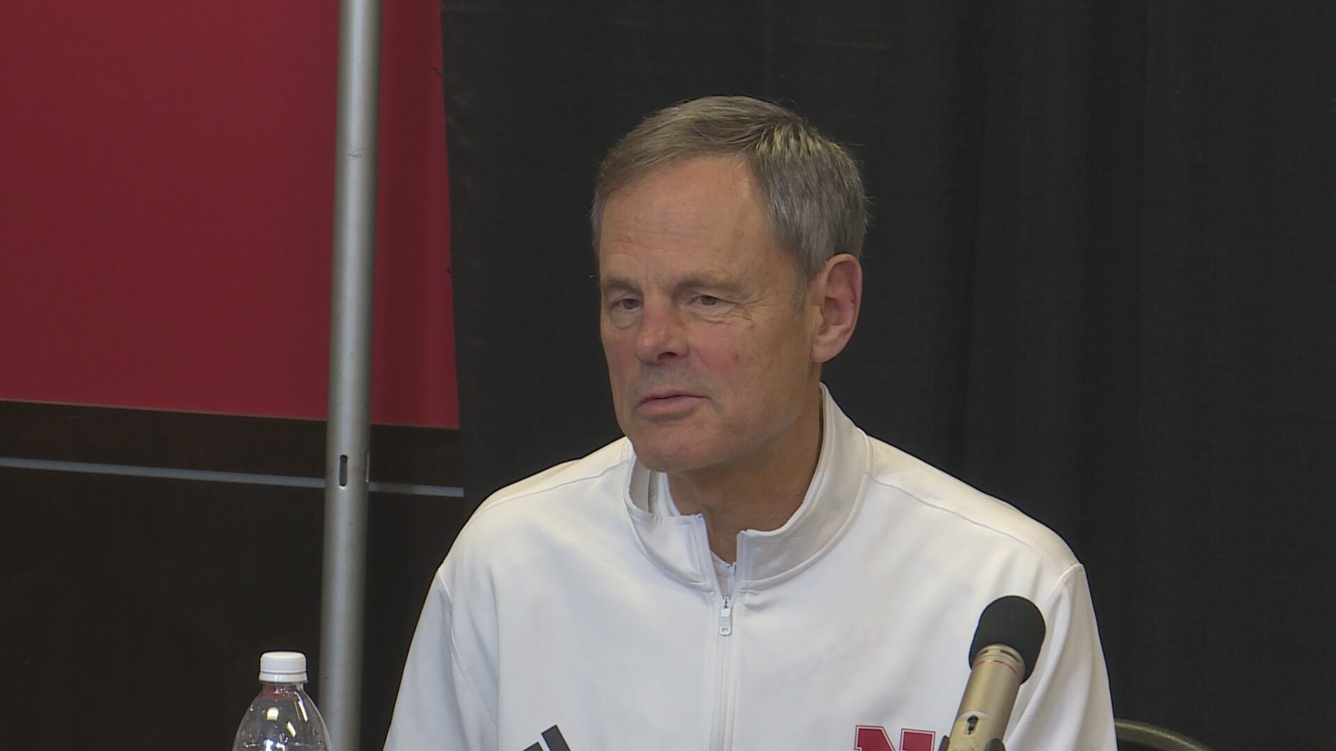 Nebraska Volleyball coach John Cook addresses the media after ...