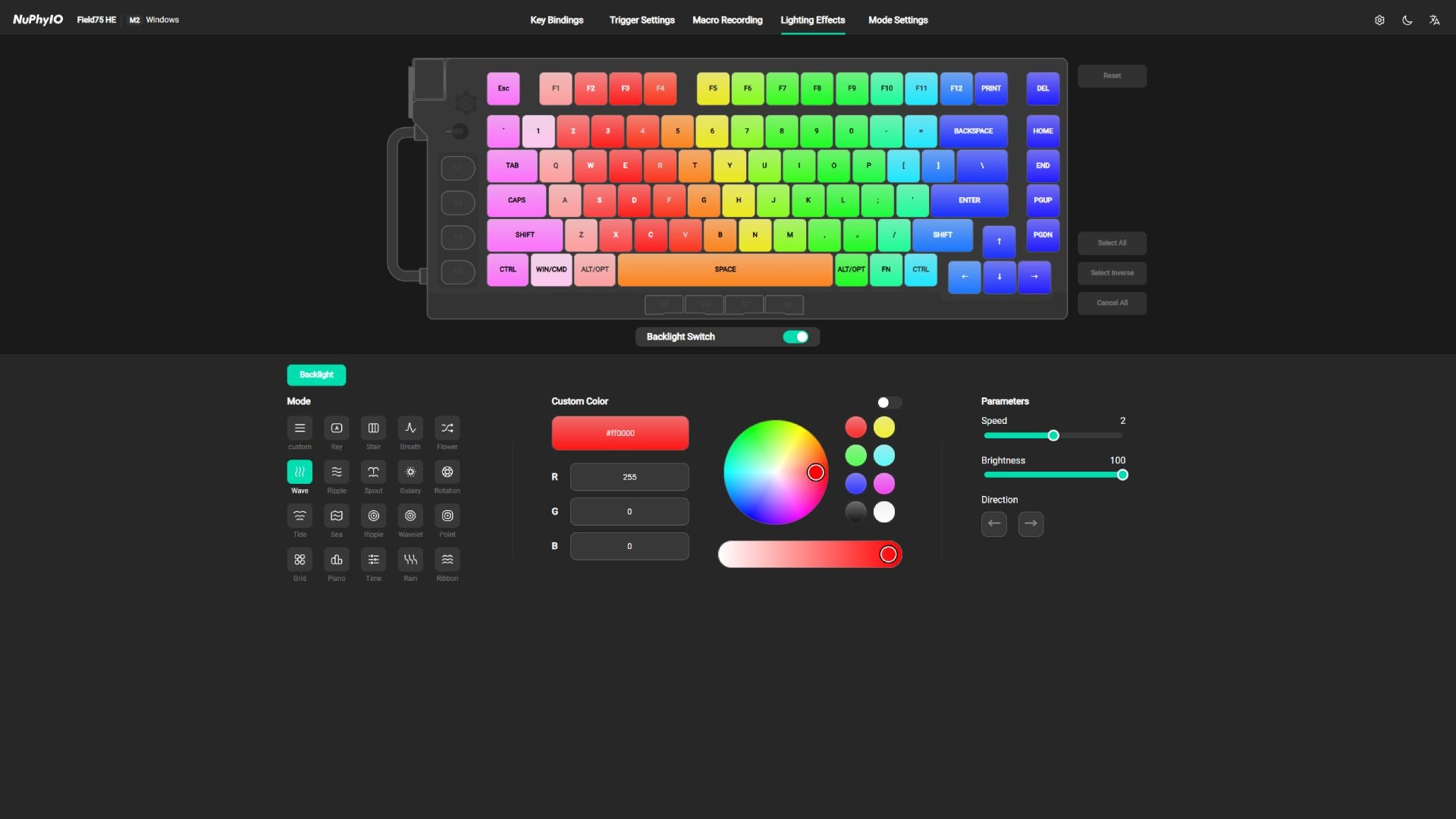 Nuphy.io Software - Screenshots