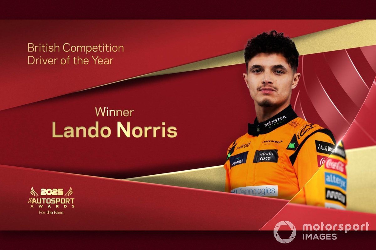 Norris named Autosport’s British Competition Driver of the Year
