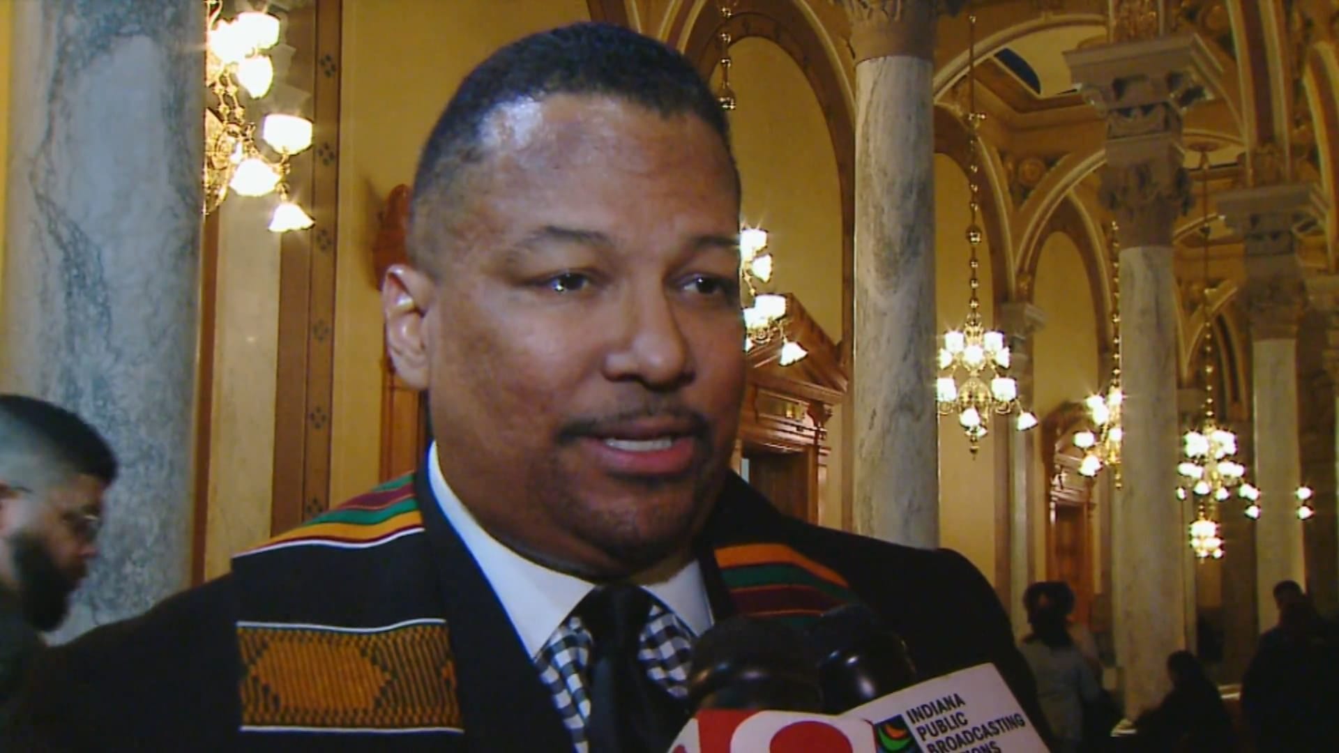 Indiana Black Legislative Caucus rallies at Gov. Braun's State of the State