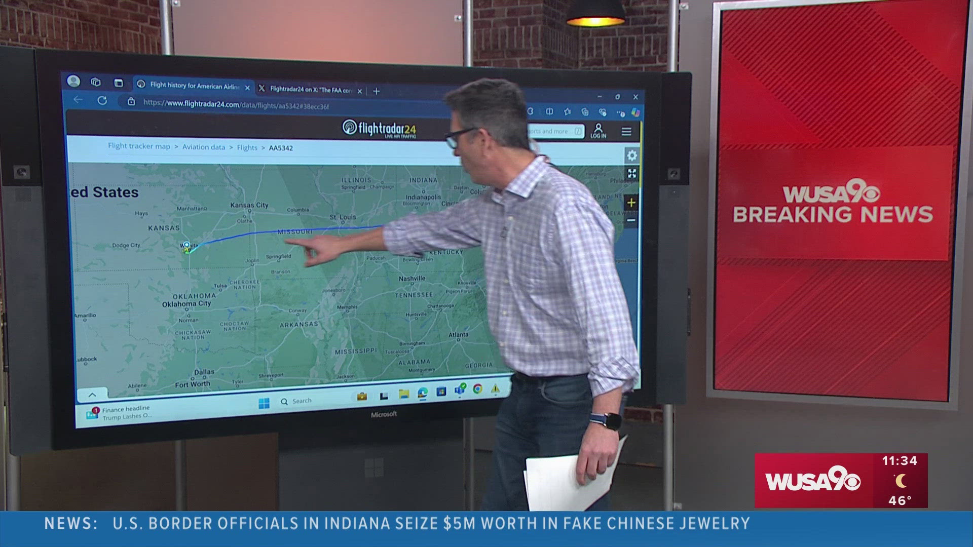 What we know about the flight path of the plane that collided with ...
