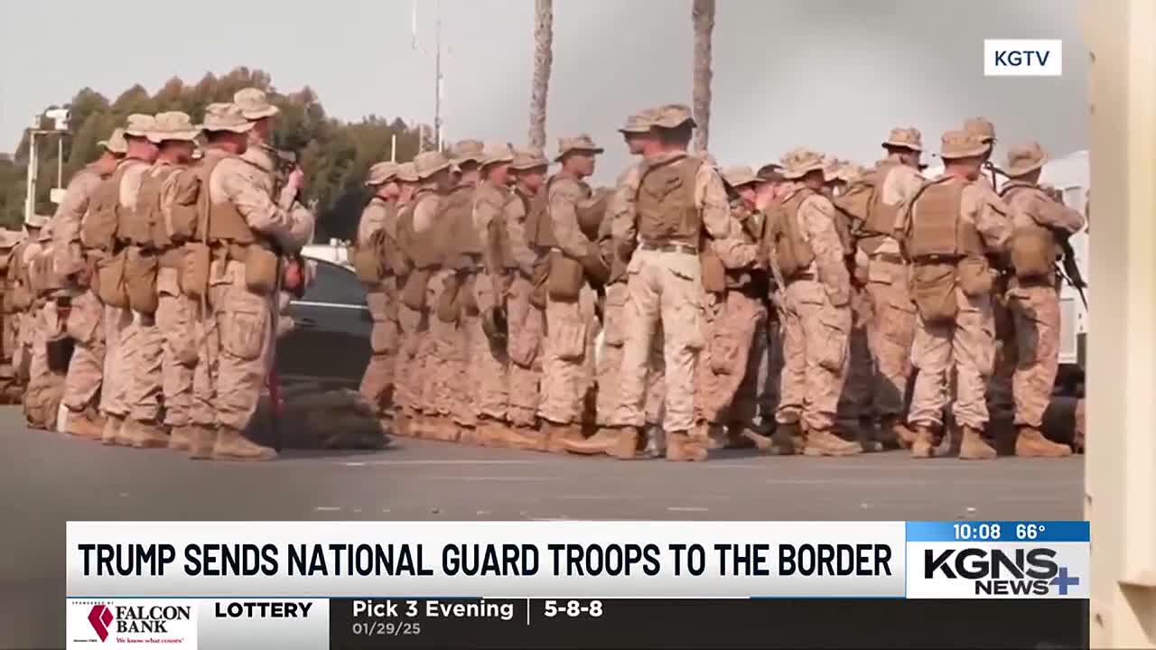 President Trump sends National Guard troops to border