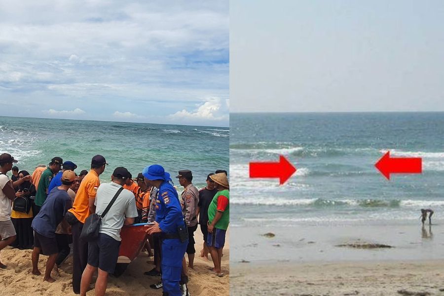 Ciri Rip Current, Arus Kuat yang Seret 13 Siswa di Pantai Drini dan ...