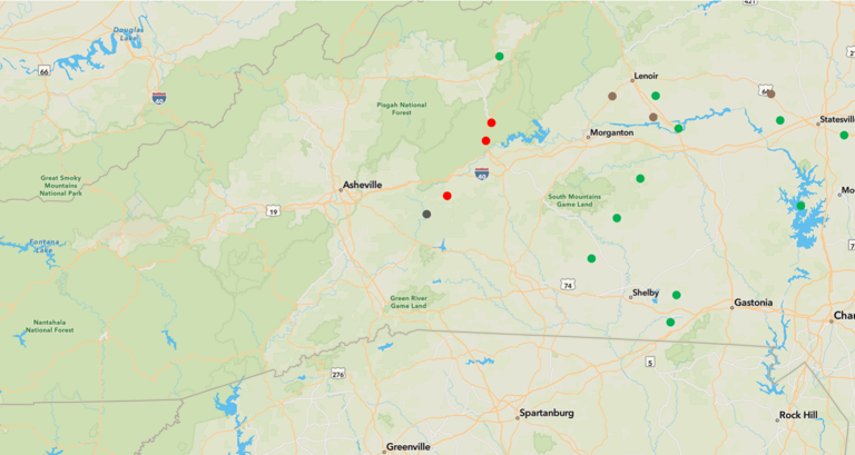 North Carolina Wildfire: Map Shows Active Incidents in Area