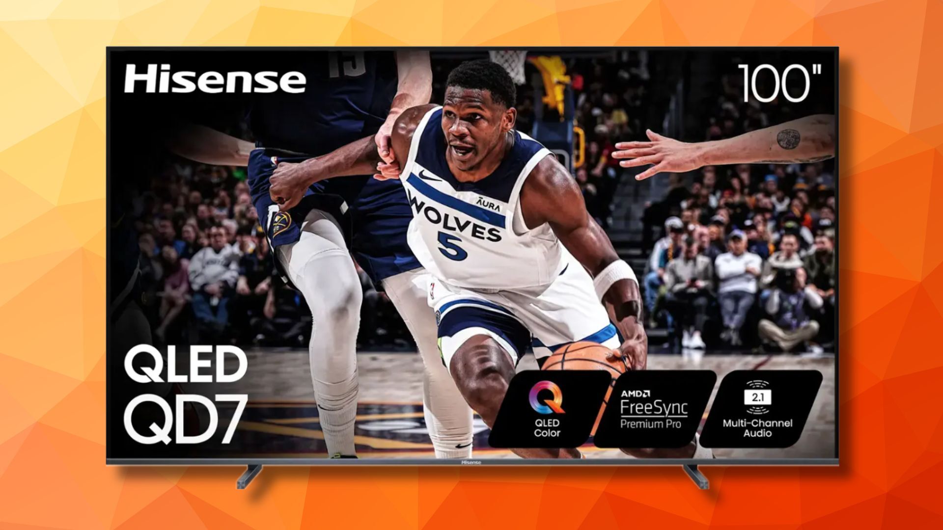 Score over $1,000 off a 100-inch Hisense QD7 QLED 4K UHD Smart TV