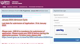 IGNOU January Admission 2025: Re-Registration & ODL Programme Window ...
