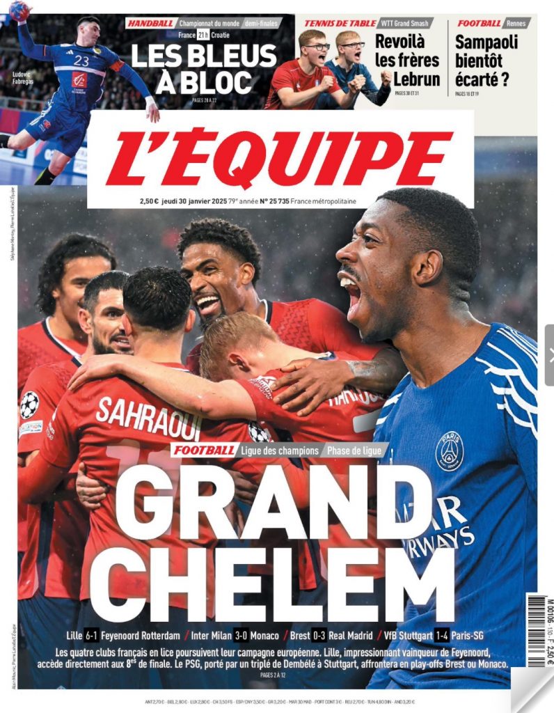 Revue de Presse PSG : LdC, Stuttgart, Dembélé, Doué, Barcola…