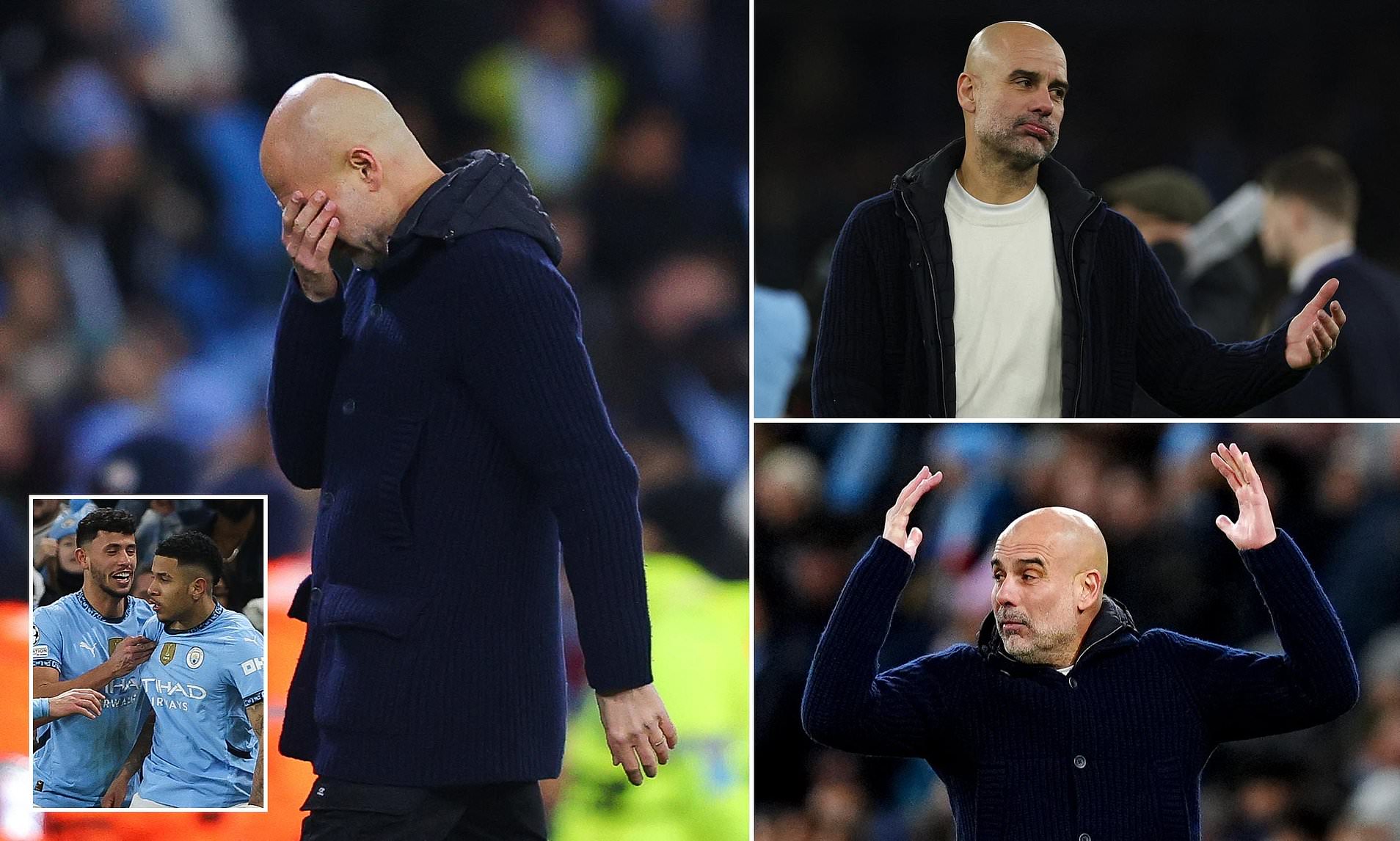 Pep Guardiola cut a frustrated man at the top of a frustrated club on a ...
